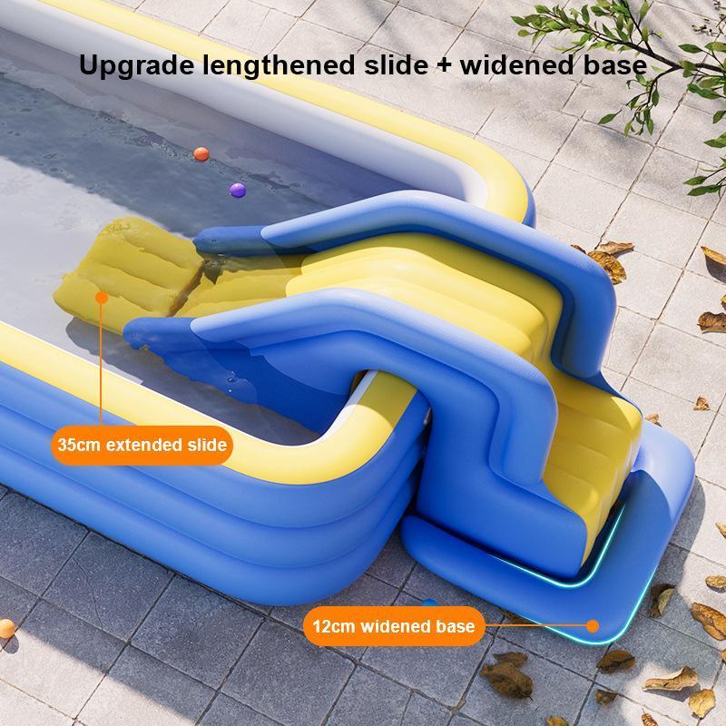 Jual Inflatable pool Slide for Kids Outdoor Water Park Anti-Tipping ...