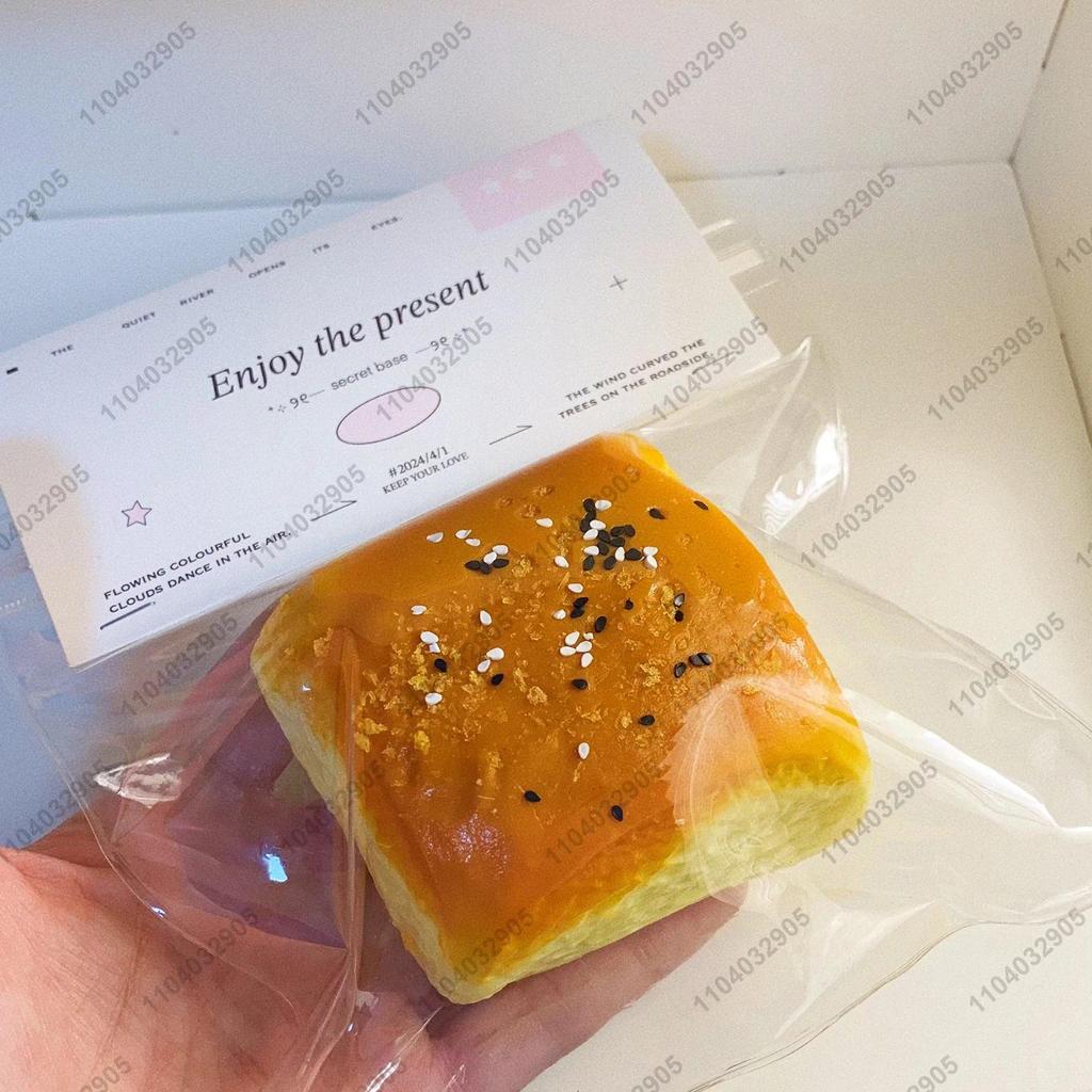 Jual Hawaii Toast Bread Toast Taba Squishy Toy Sesame Dried Meat Floss ...