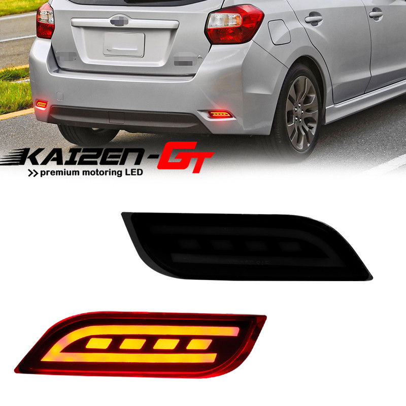 Jual Red /Smoked Lens Red LED Bumper Reflectors Lights Rear Fog Lights ...