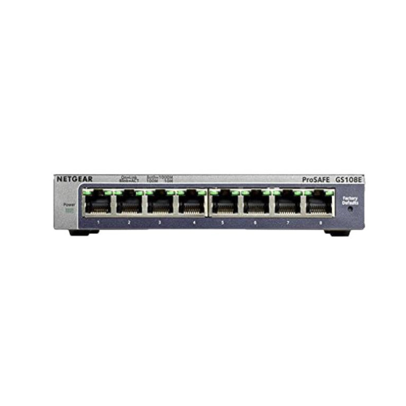 Jual NETGEAR GS108E 8 Port Gigabit Ethernet ProSafe Smart Managed Plus ...