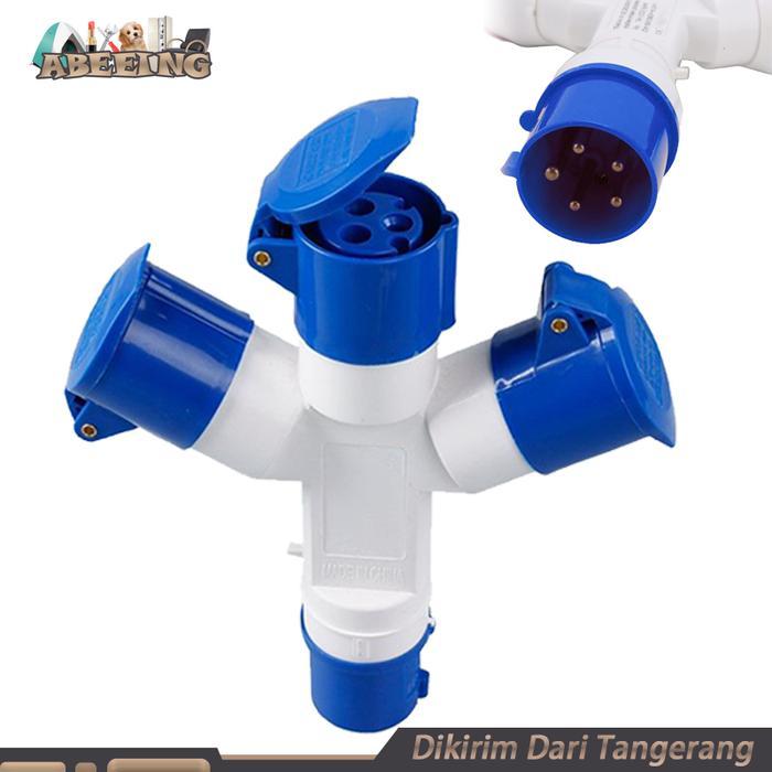 Jual Industrial Plug Socket Fort Steker Industrial Socket Tee 3 Pin 16 ...
