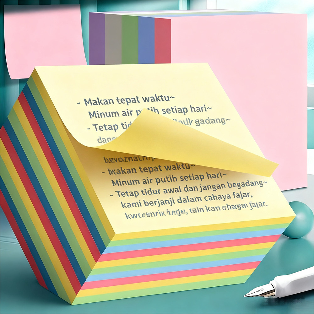 Jual Sticky Notes Warna-Warni - Desain Kreatif & Estetik, Untuk Catatan ...