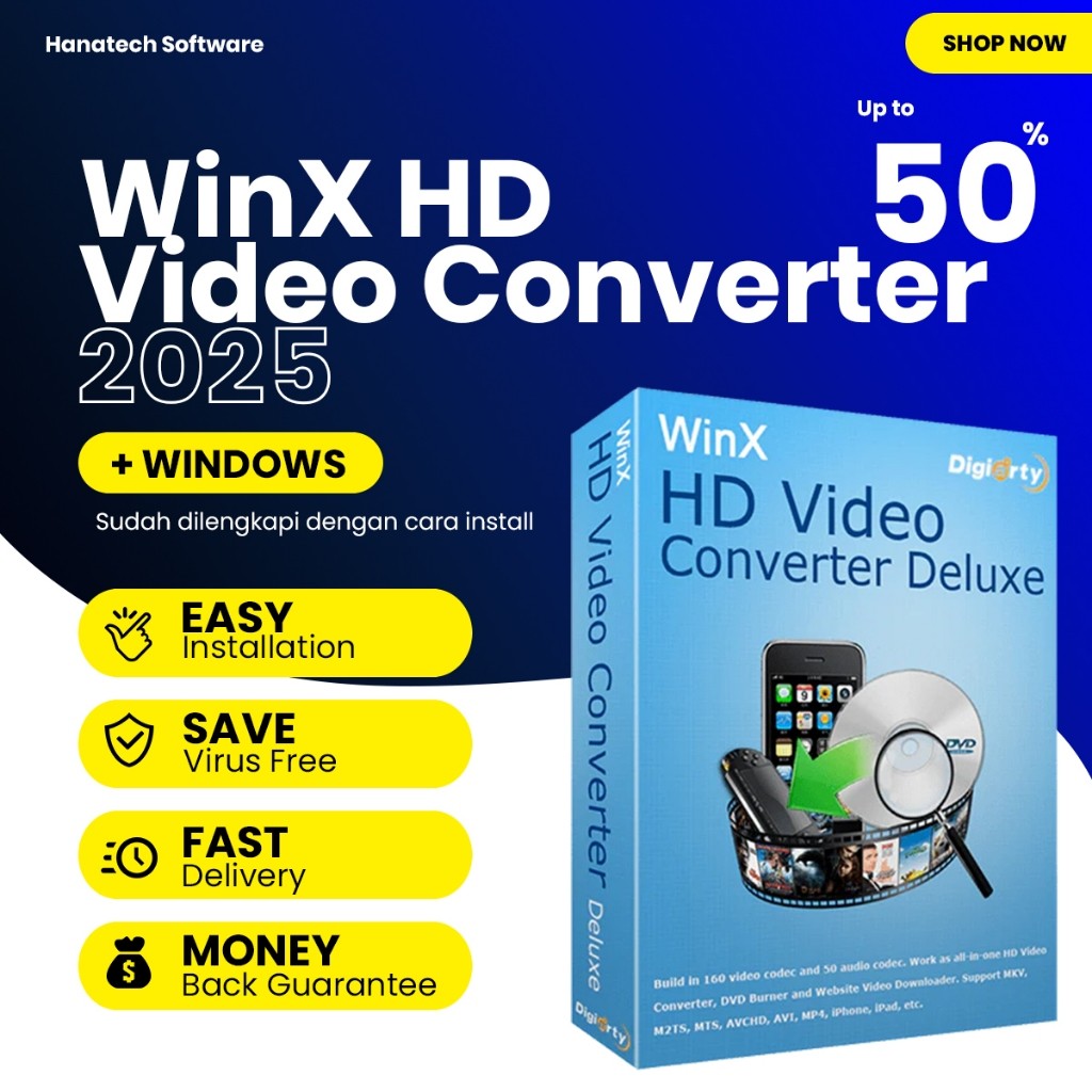 Jual WinX HD Video Converter Deluxe 2025 Latest Full Version | Lifetime ...