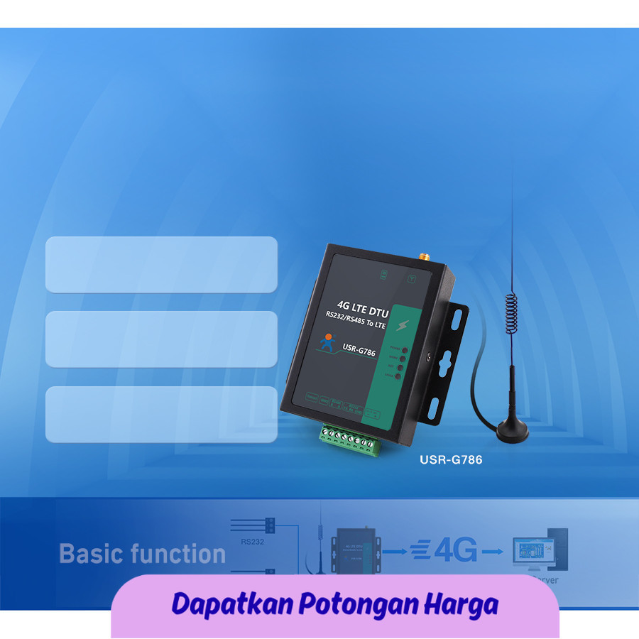 Jual SSN Industrial RS485 RS232 CAT4 Serial to 4G LTE Cellular Modem wifi Global Frequency ...