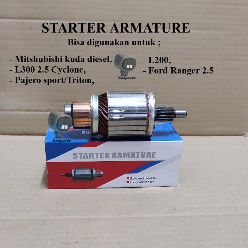 Jual ARMATURE STARTER/ANGKER STARTER MITSUBISHI KUDA DIESEL,L300 2.5 ...