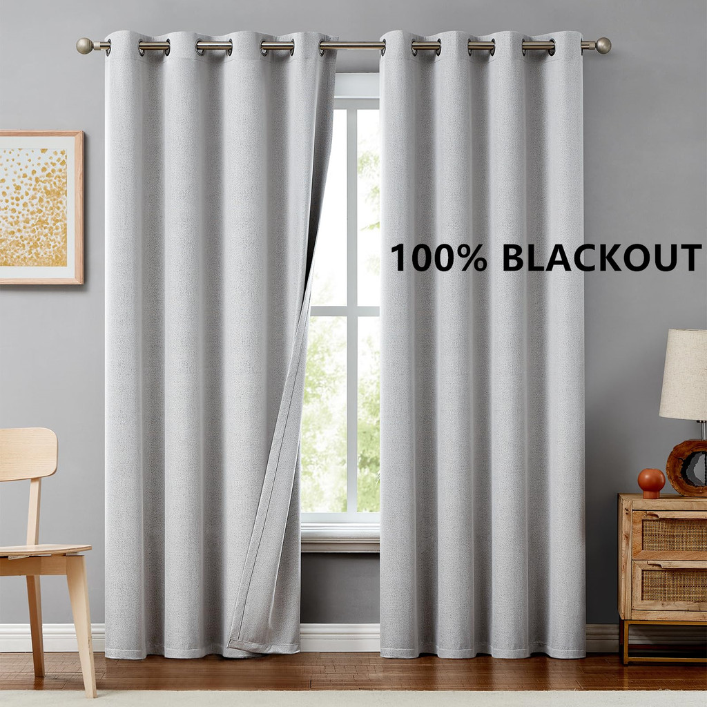 Jual 350cm Height Custom Made 100% Blackout Curtains Extra Long Faux ...