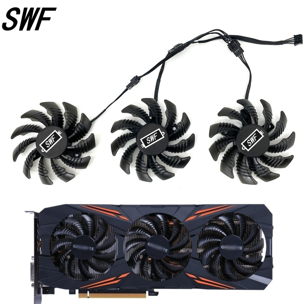 Jual New 75MM T128010SU PLD08010S12HH Cooling Fan For Gigabyte AORUS ...