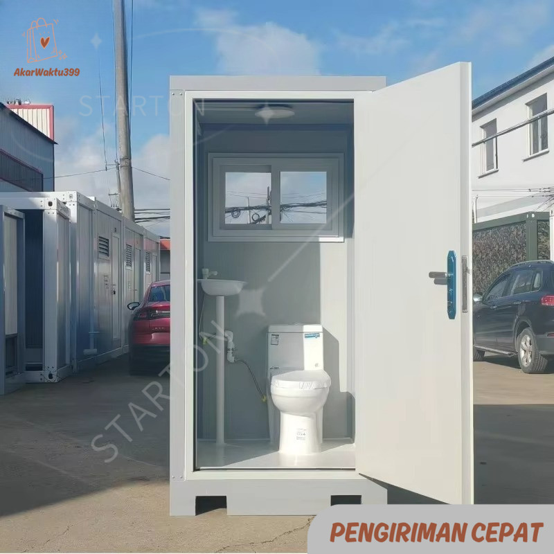 Jual Best Sale Luxury Mobile Restroom Portable Steel Toilet Shower Room ...