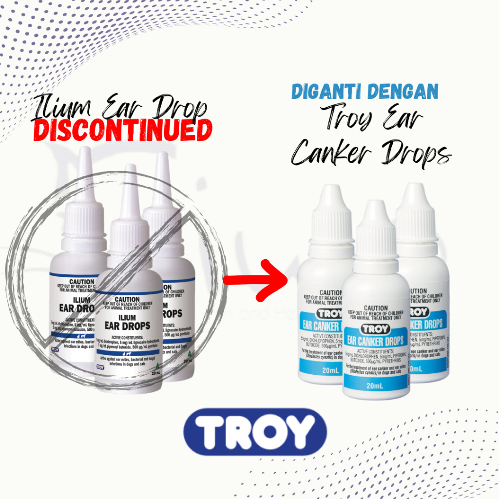 Jual MAGELJAYA OBAT TETES KUTU KUPING KUCING ANJING TROY EAR CANKER ...
