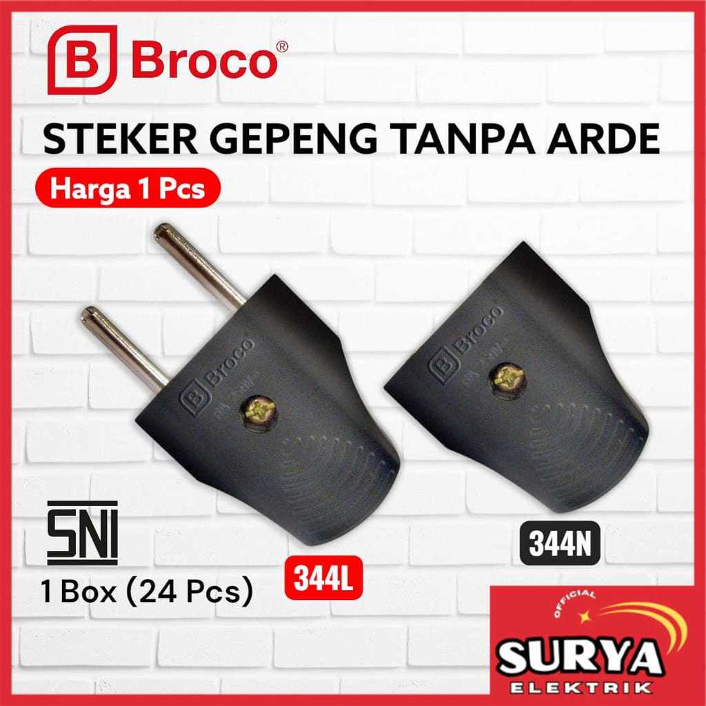 Jual Steker Kontra / Contra Gepeng / Pipih BROCO 344L/N Standard Series ...