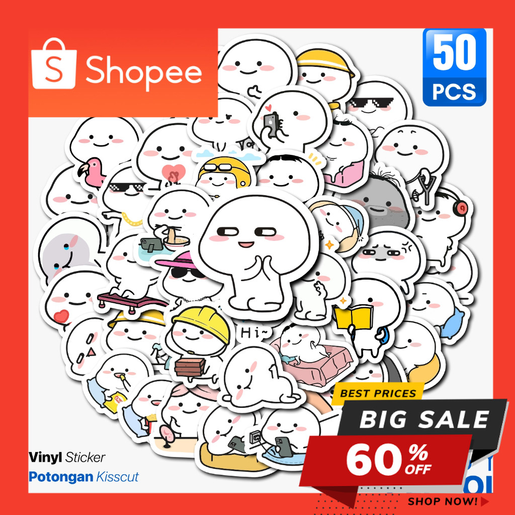 Jual Sticker Pack Pentol Quby Aesthetic Vinyl Waterproof Dekorasi