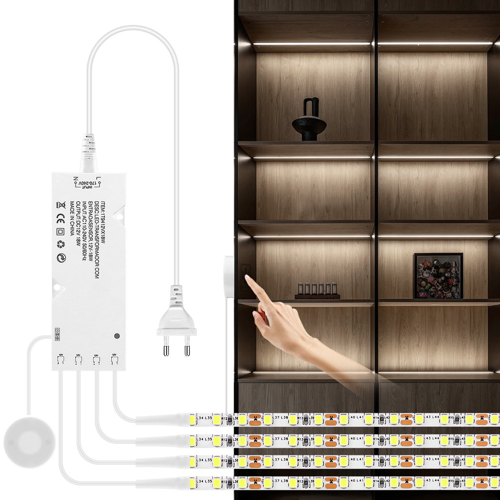 Jual 12V Hand Sweep Sensor and Touch Switch Dimmable LED Strip Lights ...