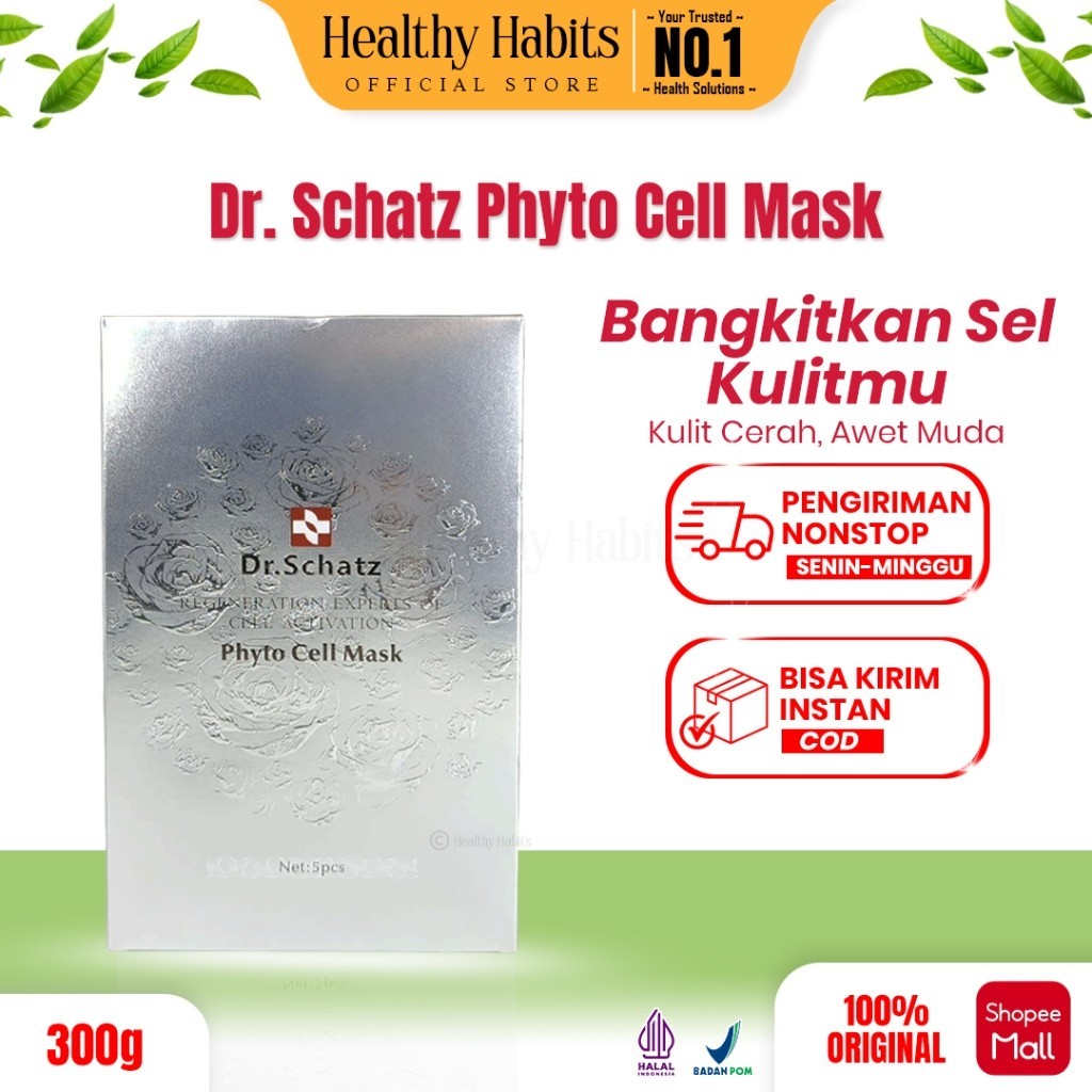 Jual Dr Schatz Mask-Phyto Cell Mask (5 Sheet) - New Stem Cell Mask ...