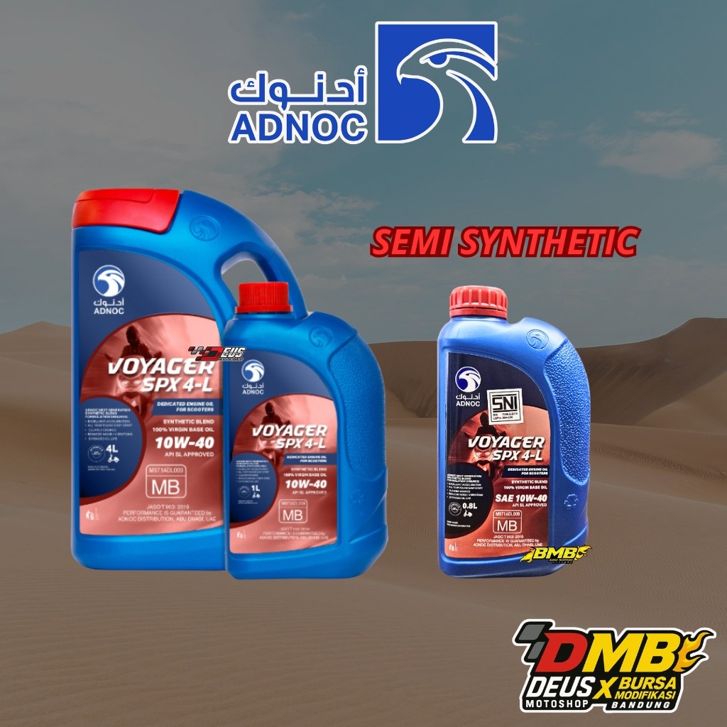 Jual Adnoc Oli Motor Matic Voyager SPX4 L 10w-40 1Liter Semi Synthetic ...