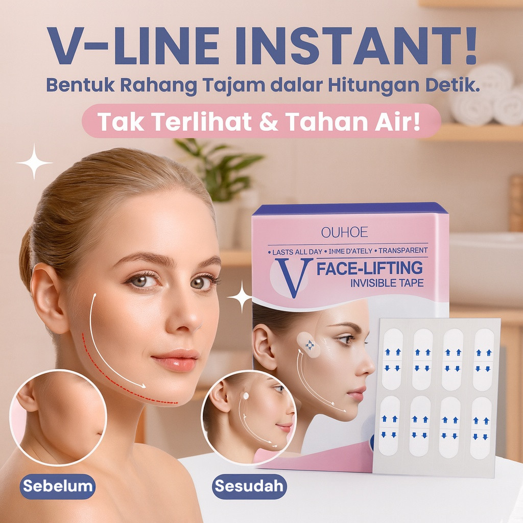 Jual [ Lifting Instant ] Patch Pengencang Wajah V-Line / Stiker Wajah ...