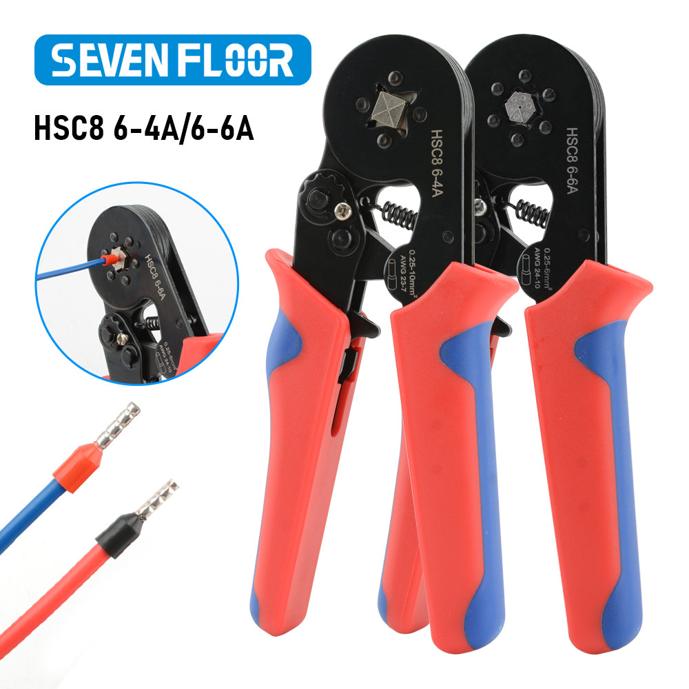 Jual Ferrule Crimping Pliers HSC8 6-4A/6-6A Tubular Terminal Crimper ...