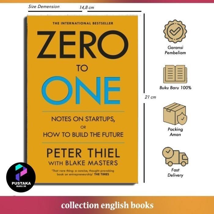 Jual Zero To One by Peter Thiel & Blake Masters (English) | Shopee ...