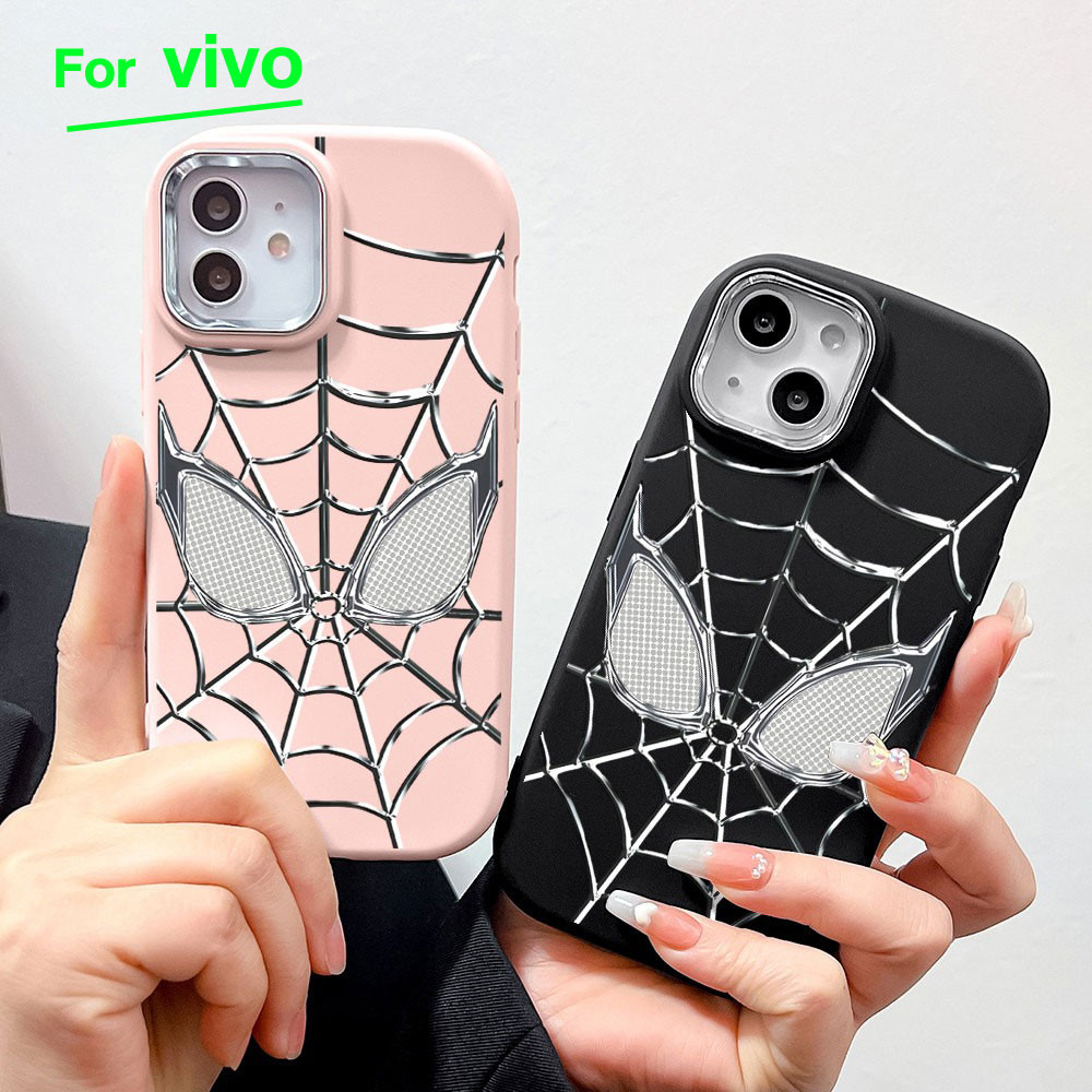Jual Casing ponsel FOR VIVO Bulat dan lucu Topeng Spider-Man Perak ...