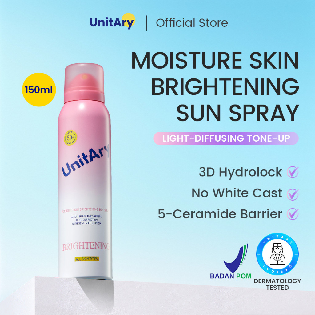 Jual UNITARY MOISTURE SKIN BRIGHTENING BODY SUN SPRAY All-in-One Tone ...