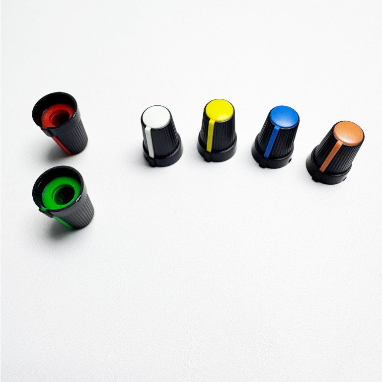Jual KNOB PUTAR AUDIO KNOB MIXER POTENSIO BODY HITAM | Shopee Indonesia