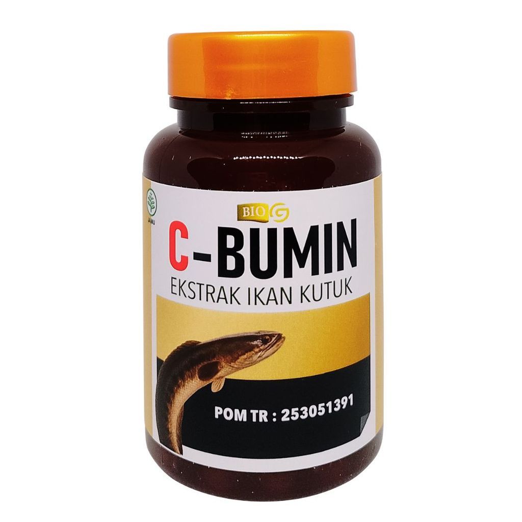 Jual C-Bumin Bio-G Ekstrak Albumin Ikan gabus kutuk 60 kapsul Asli ...