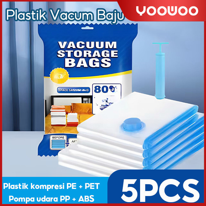 Jual Plastik Vacuum Baju 3PCS dan 5PCS / Travel Packing / Plastik ...