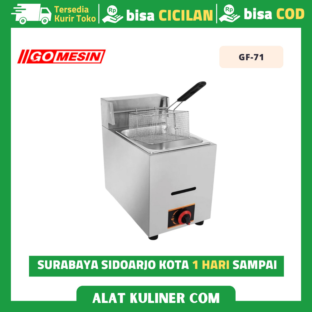 Jual Deep Fryer 6 liter Gas Getra Gf-71 1 Tangki Penggorengan Ayam ...