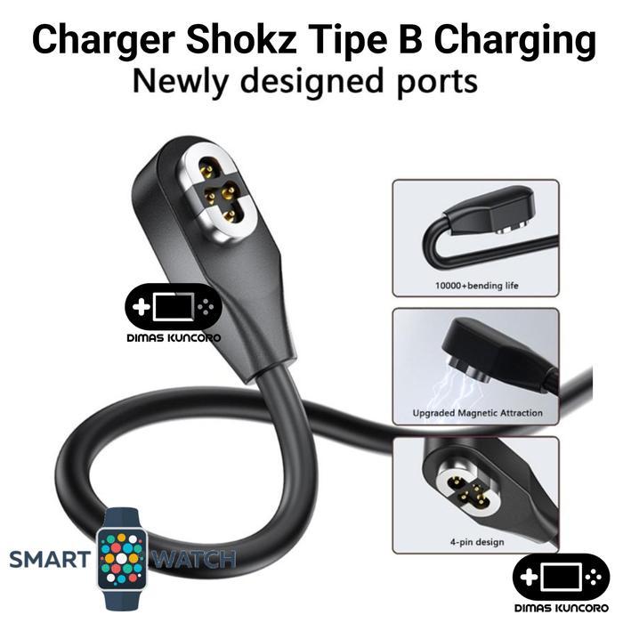 Jual Charger Shokz Tipe B Charging kabel usb shokz openswim pro open ...
