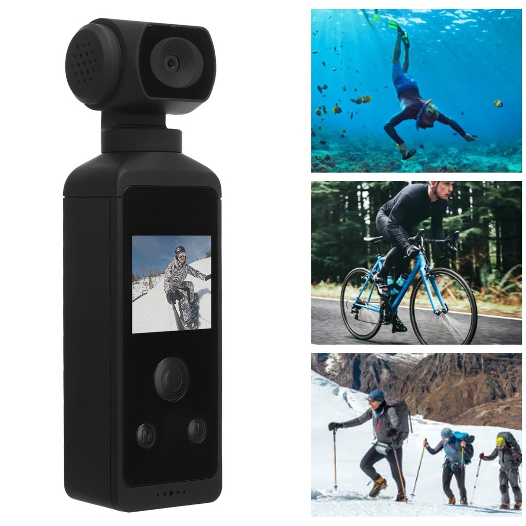 Jual Pocket Camera 4K HD 270° Rotatable Anti Shaking Wifi with Mic Clip ...