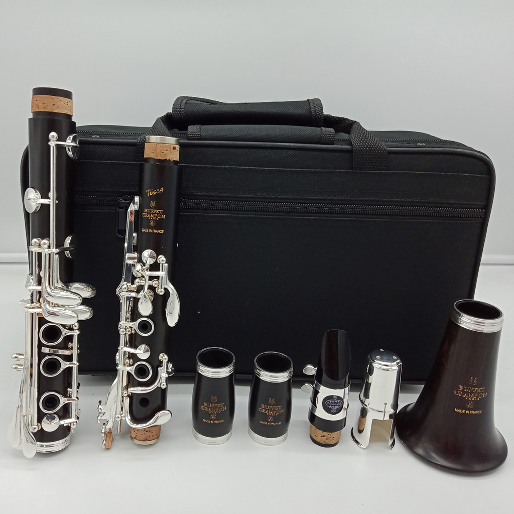 Jual Professional Bb Clarinet TOSCA Ebony Clarinets Ebony Wood Silver ...