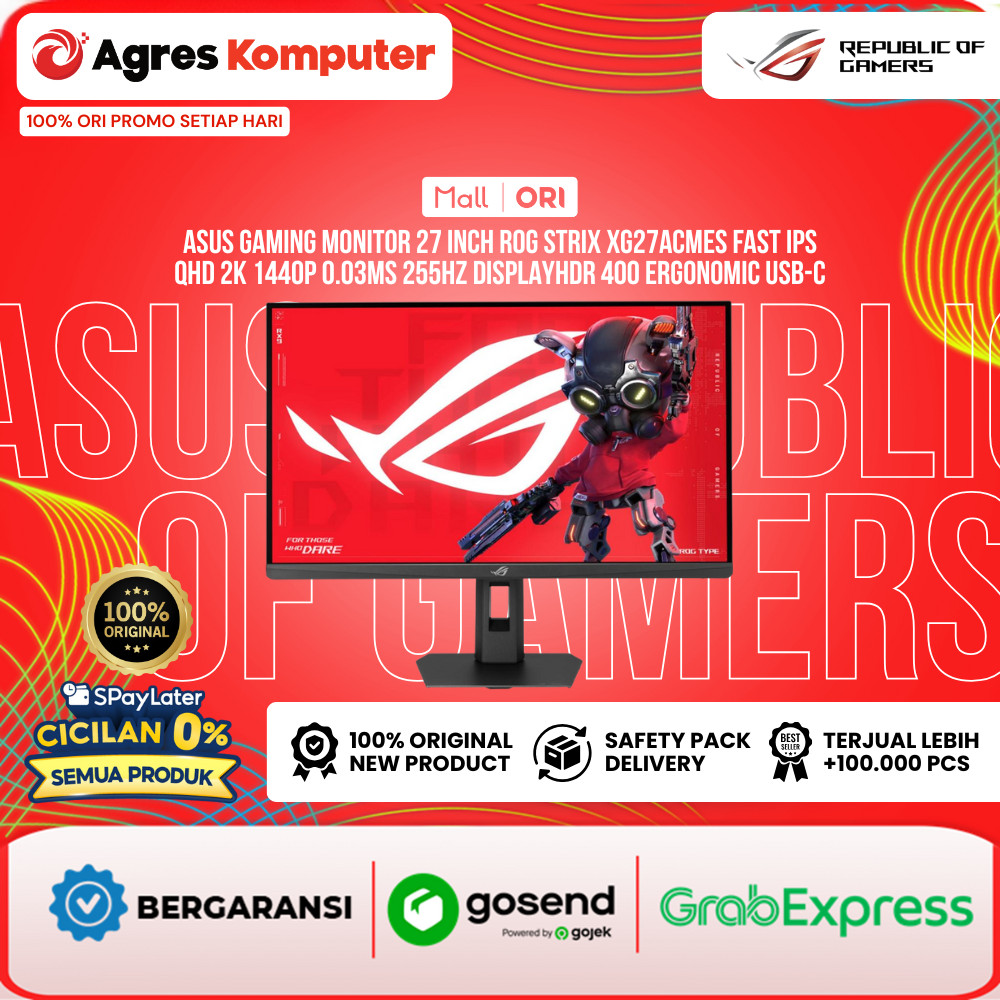 Jual ASUS GAMING MONITOR 27 INCH ROG STRIX XG27ACMES FAST IPS QHD 2K ...