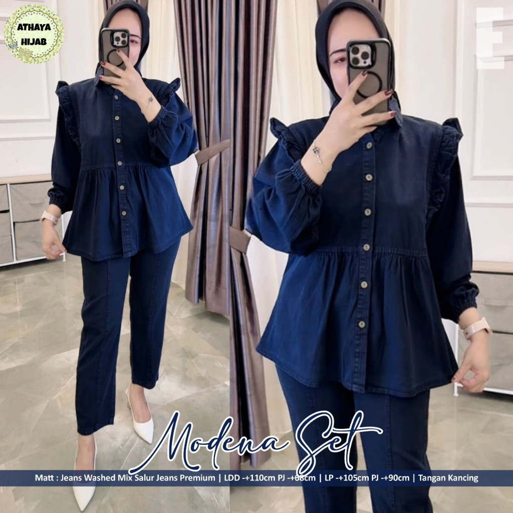 Jual B00IBE Pakaian CasuaL Wanita HQ MODENA SET From AtHAYA | Shopee ...