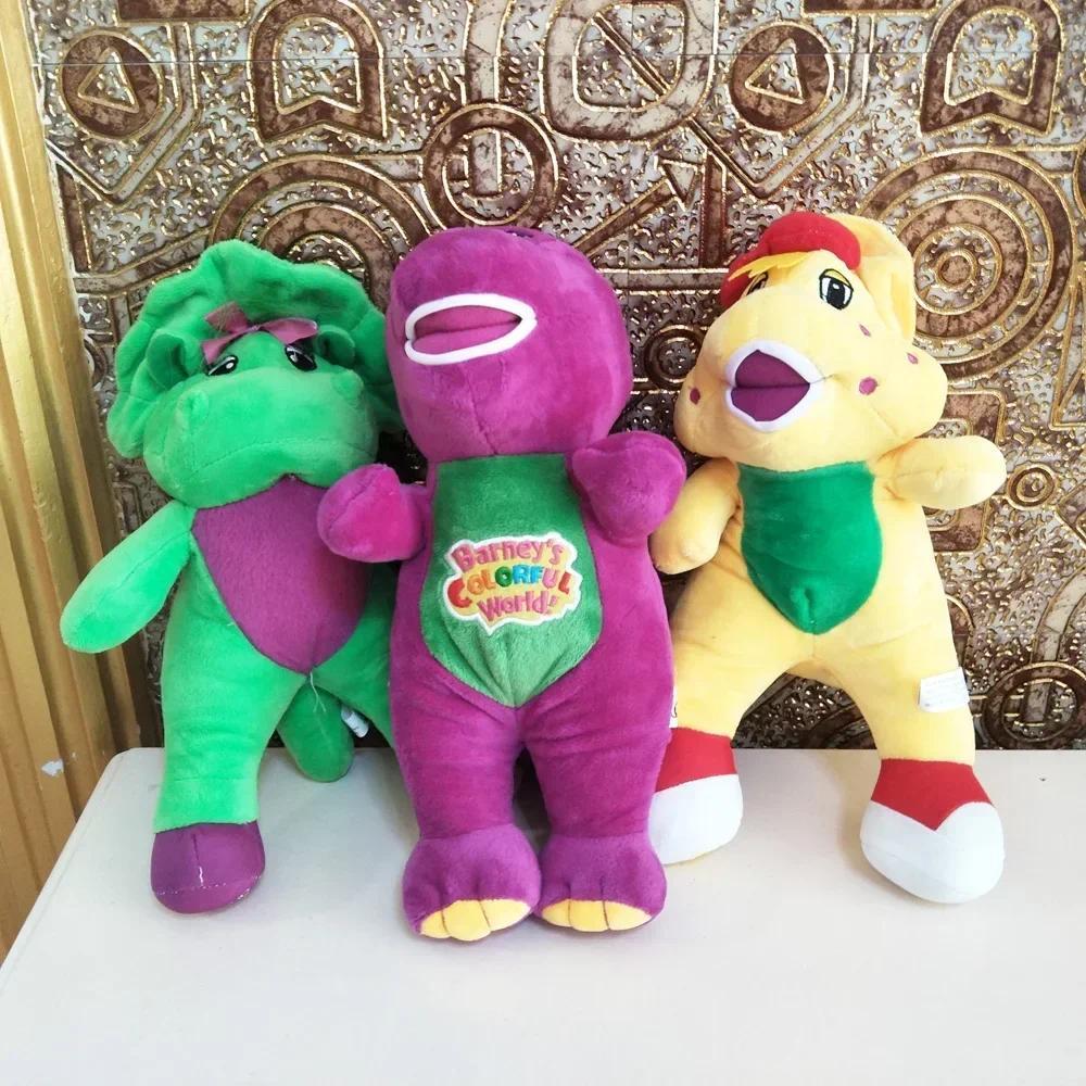 Jual 30cm Barney Plush Toy Doll Purple Dinosaur Doll I Love You Barney ...