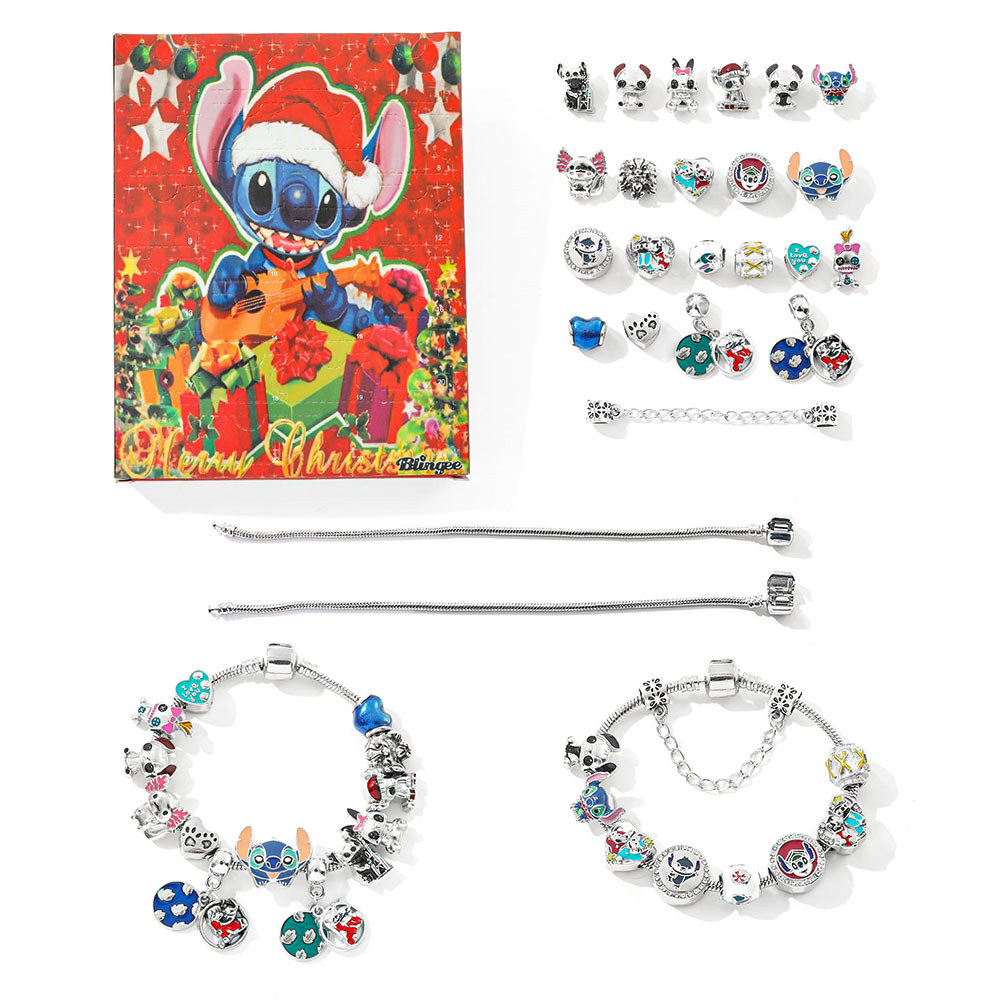 Jual Disney Stitch Charm DIY Bracelet Fashion Cute Advent Surprise ...