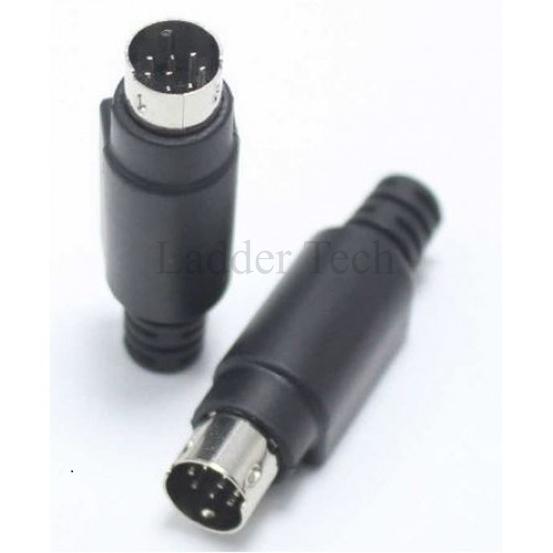 Jual Mini Din 8 pin, 6 pin, 4 pin Connector Male | Support Untuk PLC ...