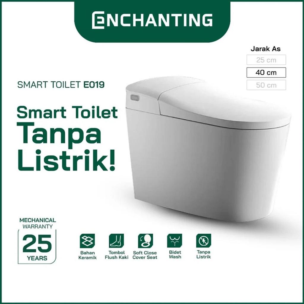 Jual ENCHANTING Smart Toilet/Kloset Tanpa Listrik Duduk Pintar Soft ...