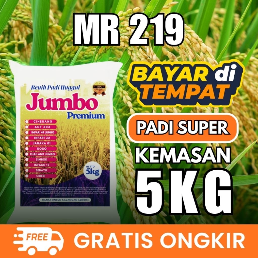 Jual Benih Padi MR 219 Kemasan 5kg Original TANI MAKMUR | Shopee Indonesia