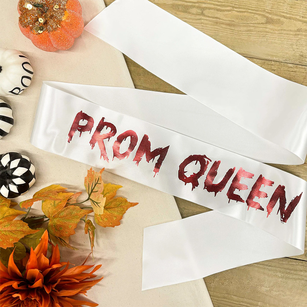 Jual 1Pcs Halloween Bloody Zombie Prom Queen Sash Corpse Cosplay Spooky ...