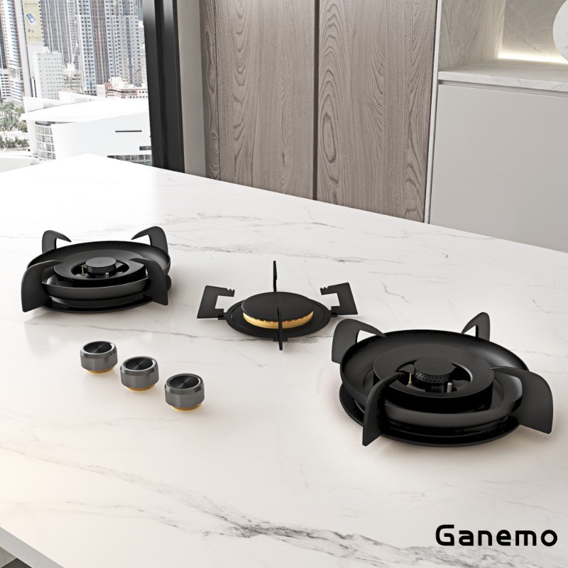 Jual Fully Embedded Gas Stove 2/3 Burners All Built-in Hobs Kitchen Gas ...