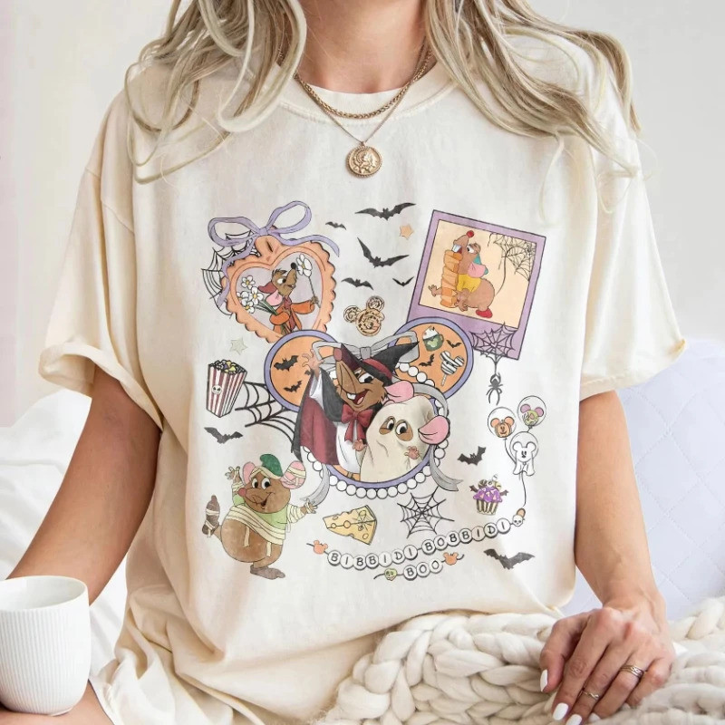 Jual Pakaian jalanan Mode Cetak Kemeja Halloween Coquette Disney Jaq ...