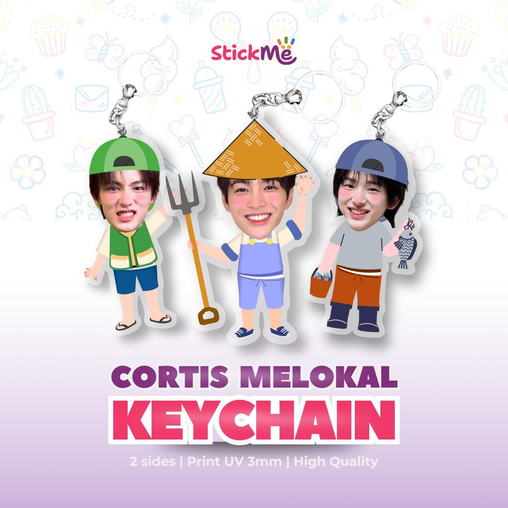 Jual Stickme CORTIS 3mm 2 sisi Keychain Acrylic Idol Boy Group Korea ...