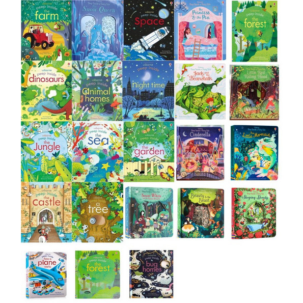 Jual trm - [ABCKIDS] SEGEL READY STOCK Koleksi Buku Usborne Peep Board ...