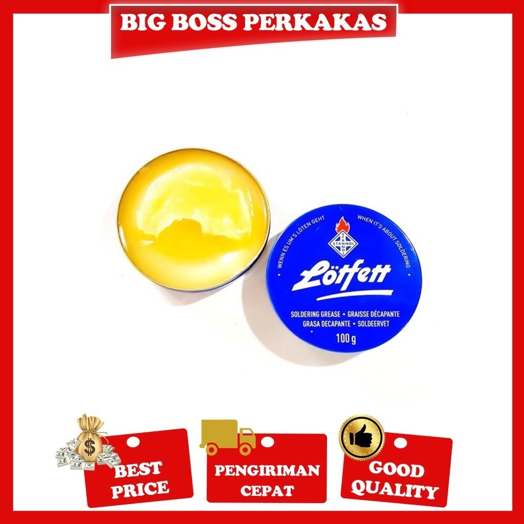 Jual LOTFETT 100 Gr Soldering Grease - Pasta Solder Minyak Solder ...