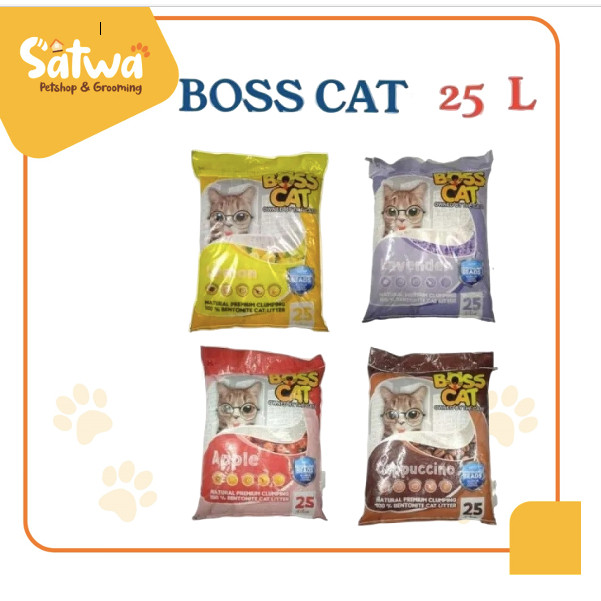 Jual Pasir BOSS Cat 25L pasir kucing gumpal wangi 25 L catsand BossCat ...