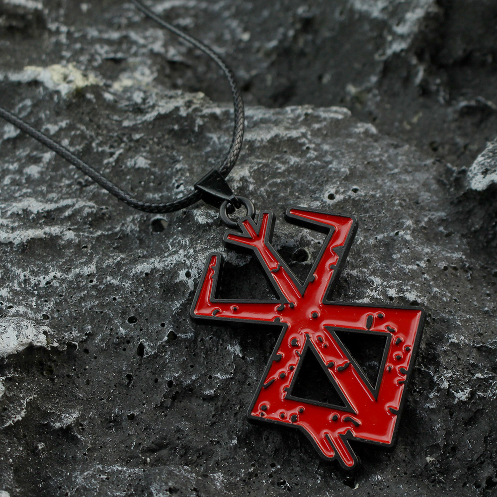 Jual Anime Berserk Symbol Logo Necklace And Keychain Guts Sword Logo ...