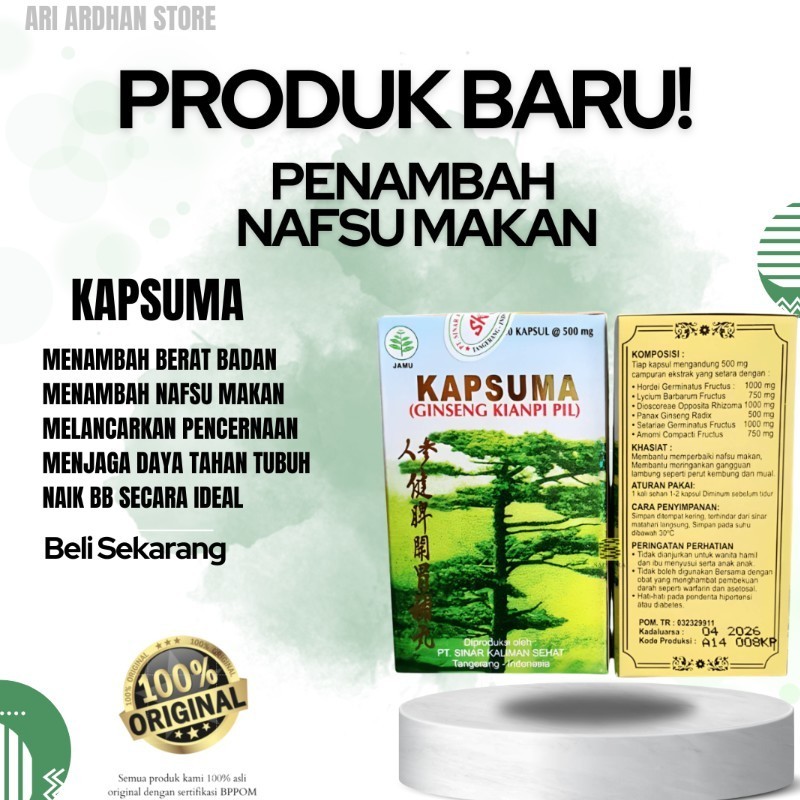 Jual Paling Banyak Dicari - ( Kianpi Original ) Kapsuma (Ginseng Kianpi ...