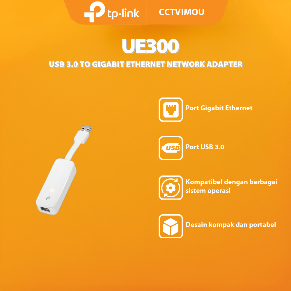 Jual TP-LINK UE300 USB 3.0 TO GIGABIT ETHERNET NETWORK ADAPTER | Shopee ...