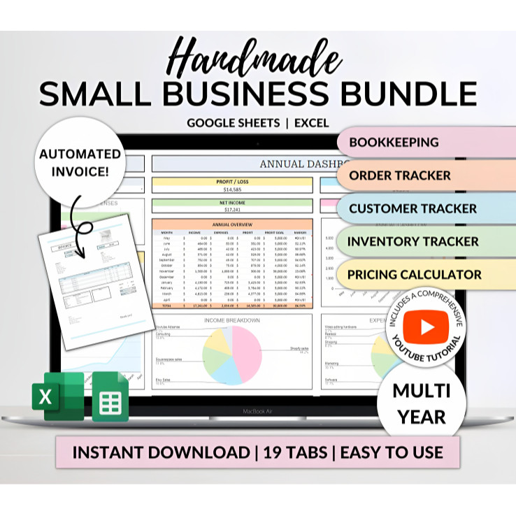 Jual (ADL - 42) Template Keuangan UMKM Handmade | Bookkeeping, Order ...