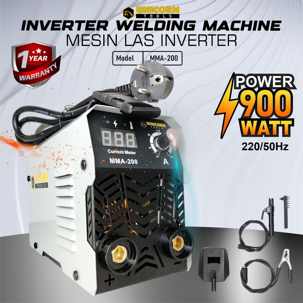 Jual Mesin Las MMA 200A Inverter Welding Machine Trafo Las Listrik MMA ...