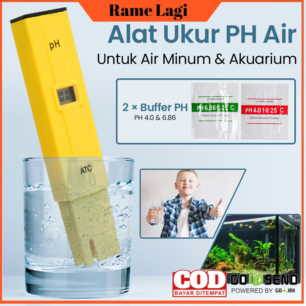 Jual ATC Alat Ukur Uji PH Meter Tester Pen Air Minum Akuarium - PH-009 ...